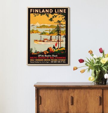 The Finland Line, Postcard - Come to Finland