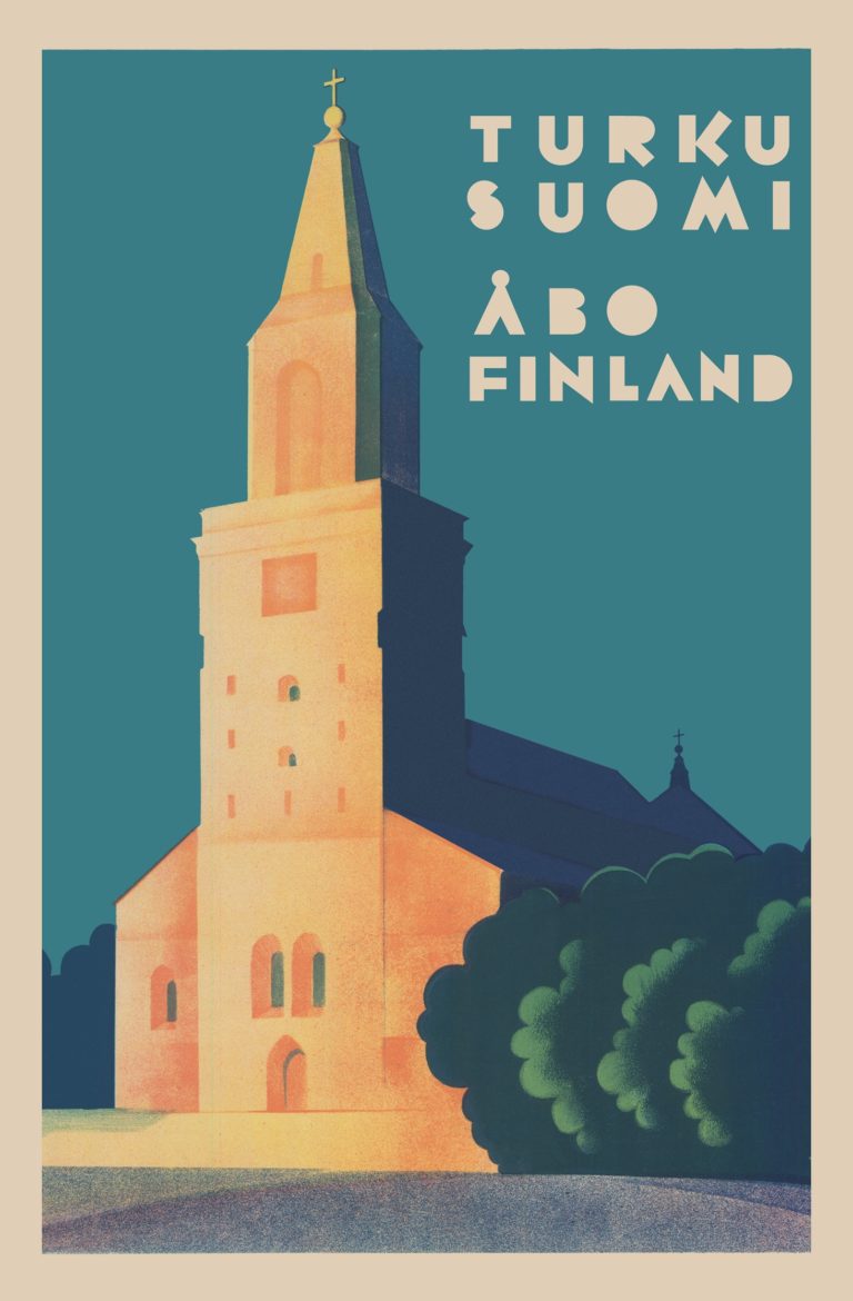 Turku Cathedral, Postcard - Come to Finland