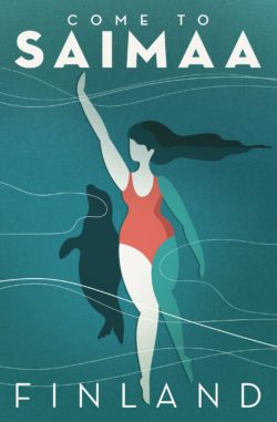 Come to Saimaa by Sanna Ahola, Postcard - Come to Finland