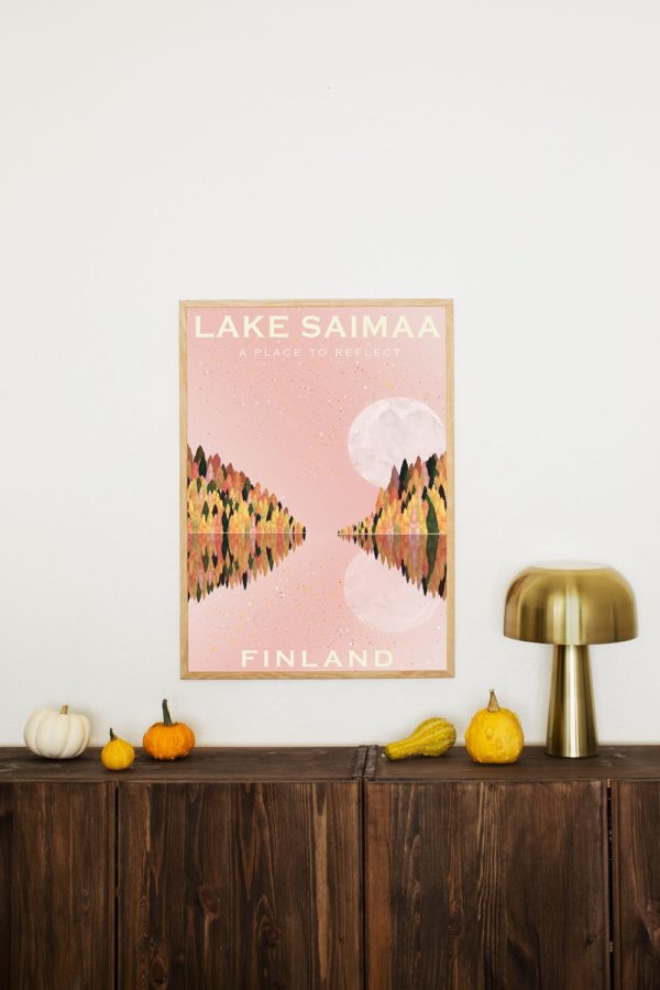 Lake Saimaa - a place to reflect, Juliste 50x70 - Come to Finland